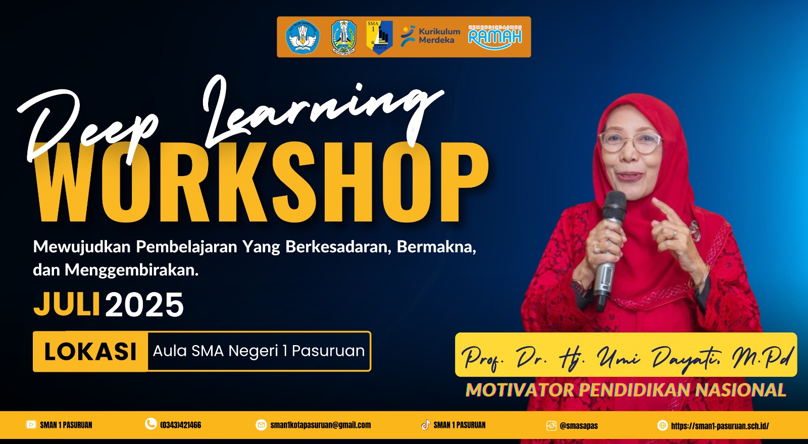 Workshop Deep Learning: Mewujudkan Pembelajaran Berkesadaran, Bermakna ...